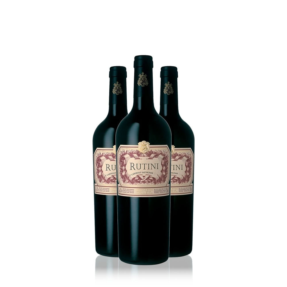 Rutini Cabernet Sauvignon Caja x 3