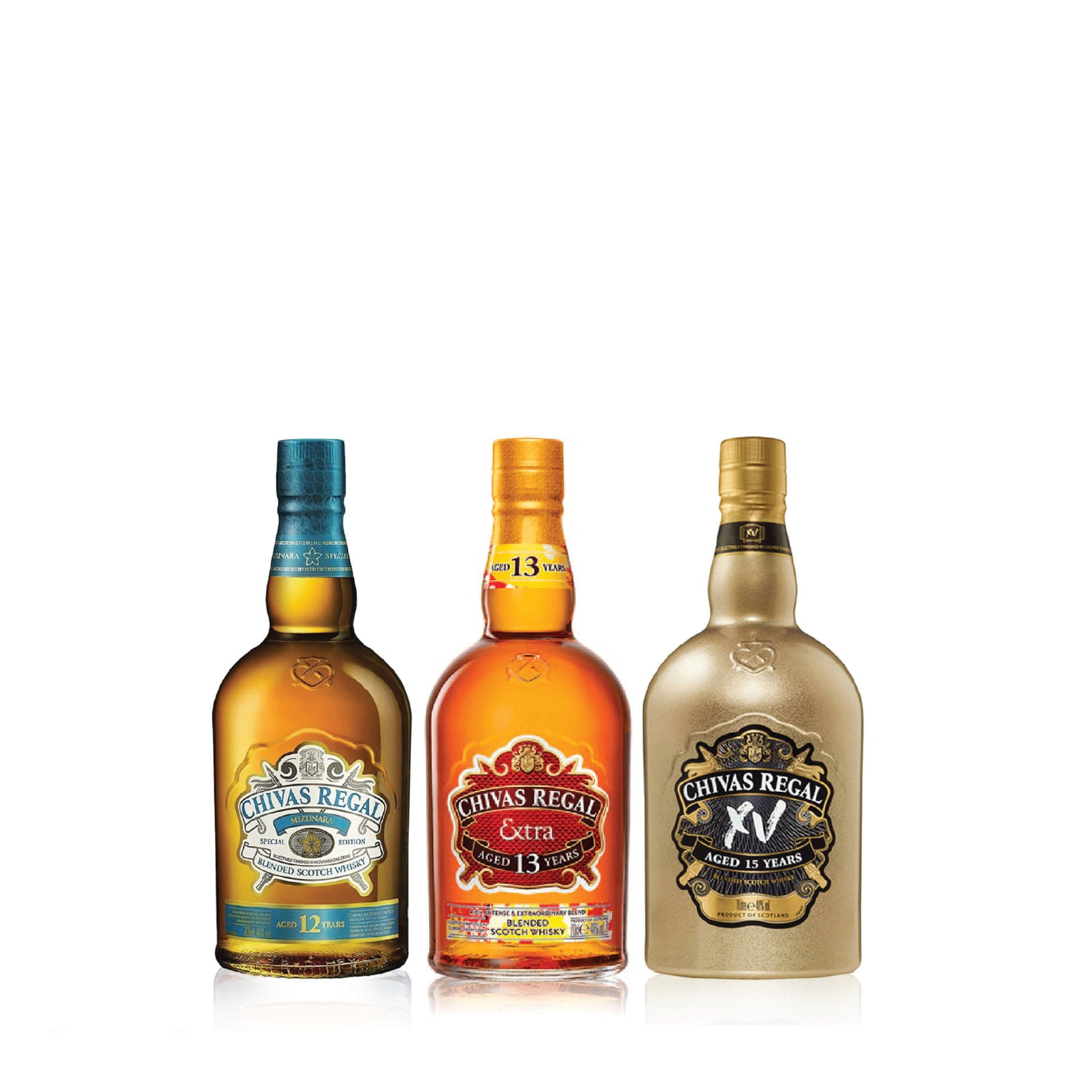 Chivas Regal Seleccion x 3 con Estuche
